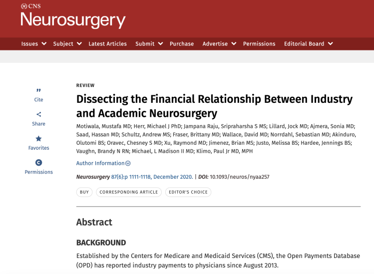 Dissecting the Financial Relationship Between Industry and Academic ...