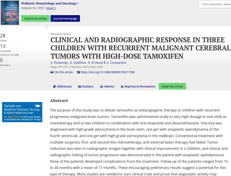 Clinical and Radiographic Response in Three Children with Recurrent ...