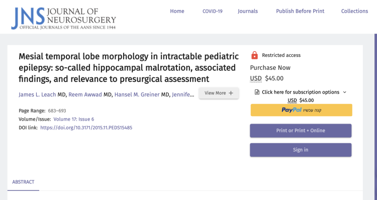 Mesial temporal lobe morphology in intractable pediatric epilepsy: so-called hippocampal ...