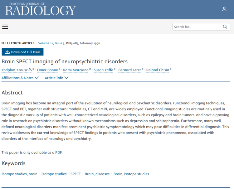 Brain SPECT Imaging in Temporal Lobe Epilepsy - ISPN Library
